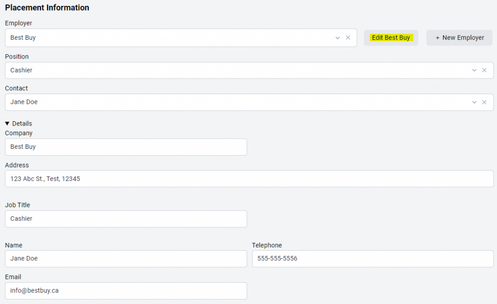 #8: Fill out the remainder of the form.